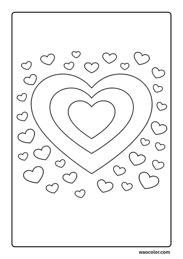 25 Lovely Heart Coloring Pages | Kids Will Love to Color